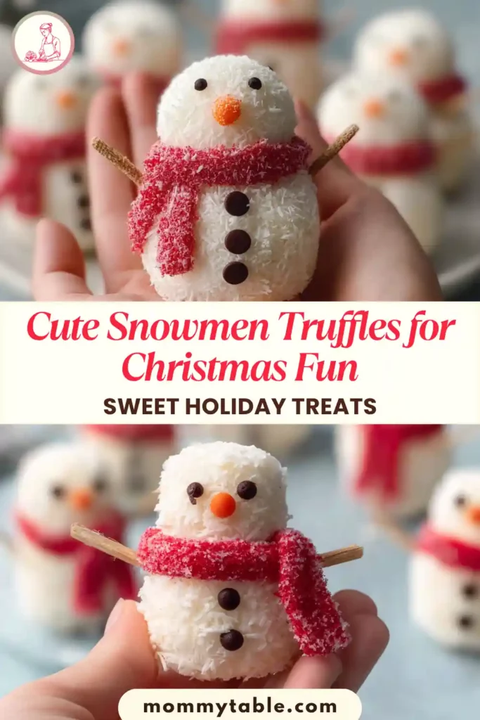 Cute snowmen truffles