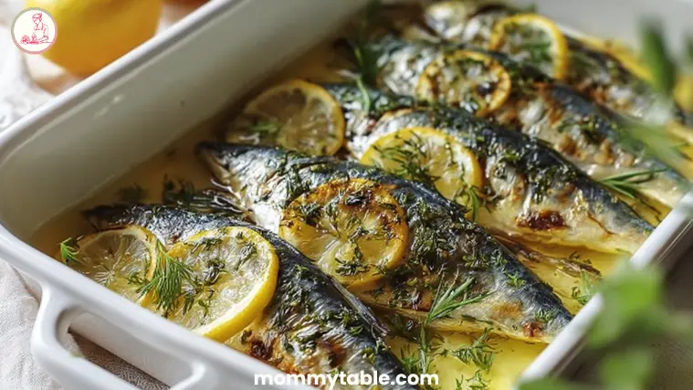 Baked Greek Sardines with Herbs and Lemon