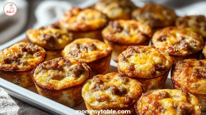 High-Protein Pancake Sausage Mini Muffins